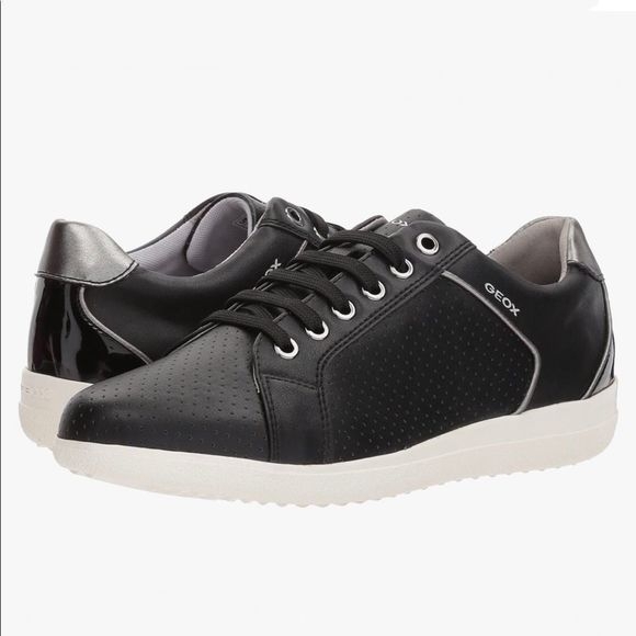 Geox | Shoes | Geox Respira Womens D Nihal Black Leather Fashion ...